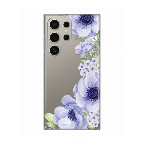 TORBICA SILIKONSKA PRINT SKIN ZA SAMSUNG S928B GALAXY S24 ULTRA BLUE ROSES