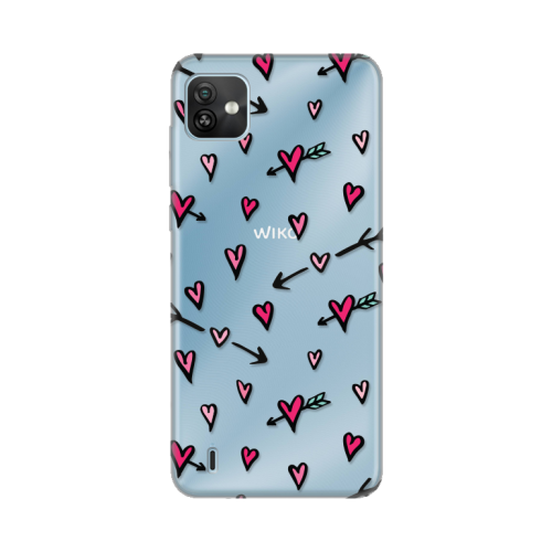 TORBICA SILIKONSKA PRINT SKIN ZA WIKO Y82 HEART PATTERN
