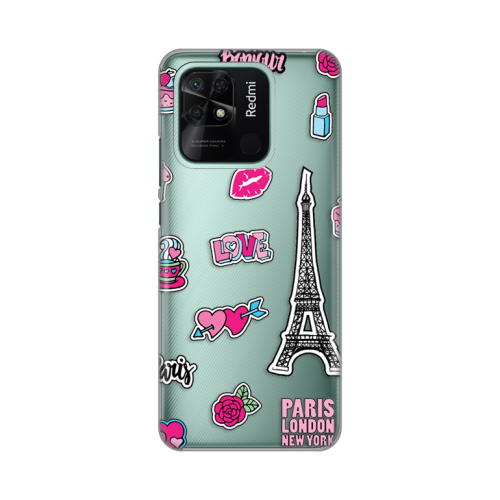 TORBICA SILIKONSKA PRINT SKIN ZA XIAOMI REDMI 10C LOVE PARIS