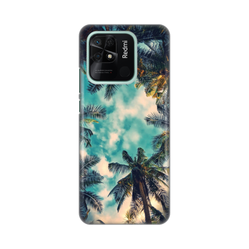 TORBICA SILIKONSKA PRINT SKIN ZA XIAOMI REDMI 10C PALM TREE