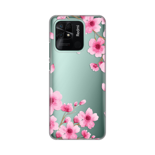 TORBICA SILIKONSKA PRINT SKIN ZA XIAOMI REDMI 10C ROSE FLOWERS