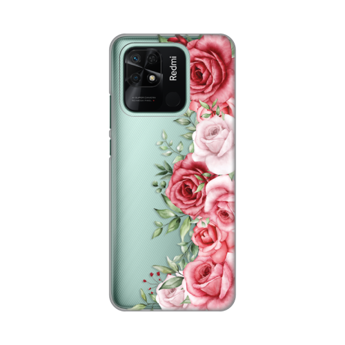 TORBICA SILIKONSKA PRINT SKIN ZA XIAOMI REDMI 10C WILD ROSES