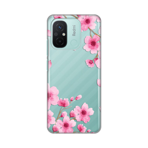 TORBICA SILIKONSKA PRINT SKIN ZA XIAOMI REDMI 12C ROSE FLOWERS