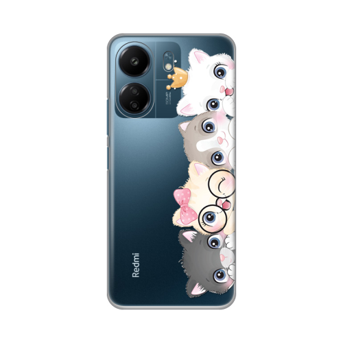 TORBICA SILIKONSKA PRINT SKIN ZA XIAOMI REDMI 13C CATS