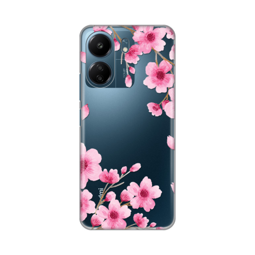 TORBICA SILIKONSKA PRINT SKIN ZA XIAOMI REDMI 13C ROSE FLOWERS