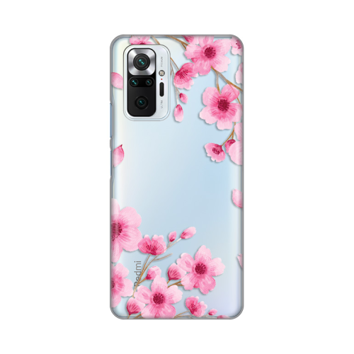 TORBICA SILIKONSKA PRINT SKIN ZA XIAOMI REDMI NOTE 10 PRO/10 PRO MAX ROSE FLOWERS