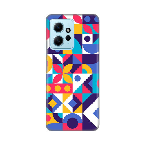 TORBICA SILIKONSKA PRINT SKIN ZA XIAOMI REDMI NOTE 12 4G (EU) COLORFUL MOSAIC