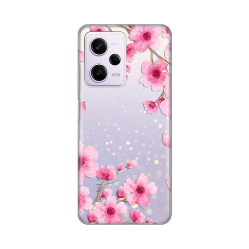 TORBICA SILIKONSKA PRINT SKIN ZA XIAOMI REDMI NOTE 12 PRO 5G (EU) ROSE FLOWERS