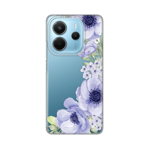 TORBICA SILIKONSKA PRINT SKIN ZA XIAOMI REDMI NOTE 14 4G BLUE ROSES