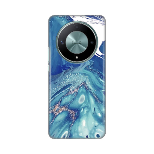 TORBICA SILIKONSKA PRINT ZA HONOR MAGIC 6 LITE BLUE MARBLE