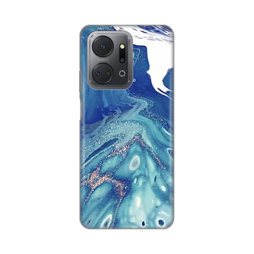 TORBICA SILIKONSKA PRINT ZA HONOR X7A BLUE MARBLE