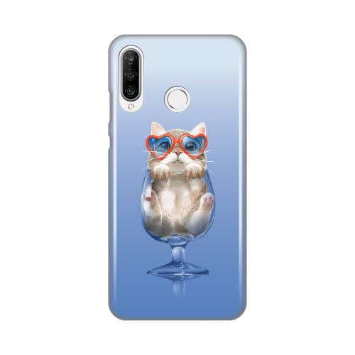 TORBICA SILIKONSKA PRINT ZA HUAWEI P30 LITE FUNNY CAT