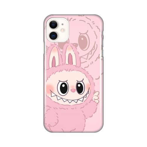 TORBICA SILIKONSKA PRINT ZA IPHONE 11 6.1 LA BUBU PINK