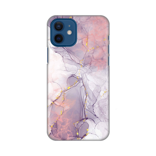 TORBICA SILIKONSKA PRINT ZA IPHONE 12 6.1 PINK MARBLE
