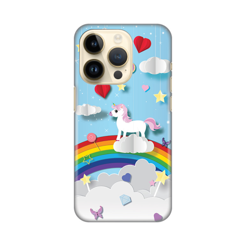 TORBICA SILIKONSKA PRINT ZA IPHONE 14 PRO 6.1 UNICORN