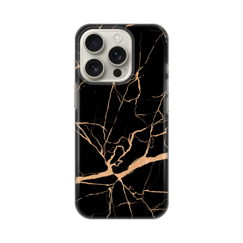 TORBICA SILIKONSKA PRINT ZA IPHONE 16 PRO 6.3 ALL BLACK