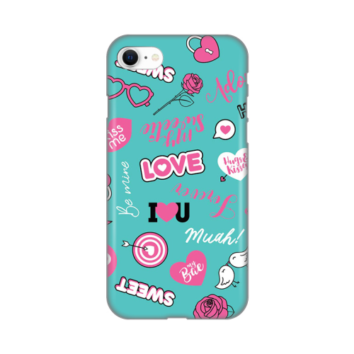 TORBICA SILIKONSKA PRINT ZA IPHONE 7/8/SE 2020/2022 LOVE