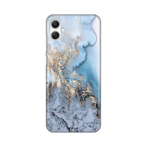 TORBICA SILIKONSKA PRINT ZA SAMSUNG A055F GALAXY A05 BLUE GOLD MARBLE