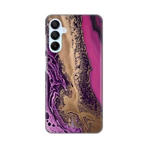 TORBICA SILIKONSKA PRINT ZA SAMSUNG A156B GALAXY A15 5G PURPLE GOLD MARBLE
