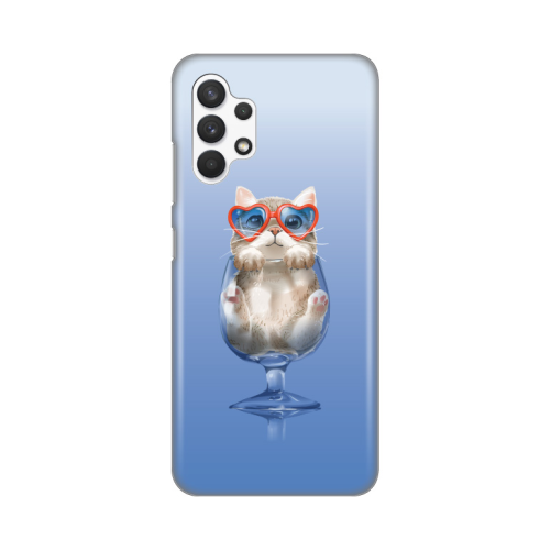 TORBICA SILIKONSKA PRINT ZA SAMSUNG A325F GALAXY A32 4G FUNNY CAT