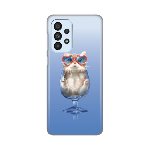TORBICA SILIKONSKA PRINT ZA SAMSUNG A336B GALAXY A33 5G FUNNY CAT