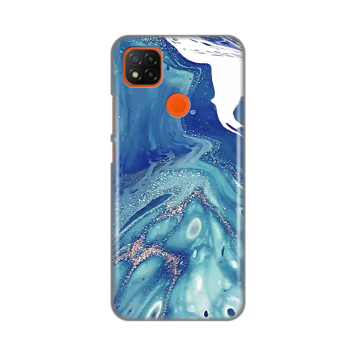 TORBICA SILIKONSKA PRINT ZA XIAOMI REDMI 9C/10A BLUE MARBLE