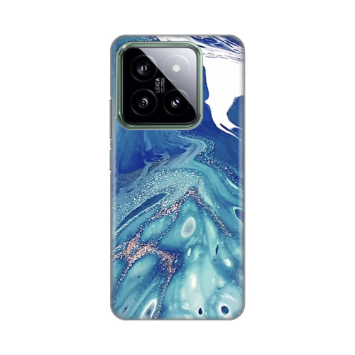 TORBICA SILIKONSKA PRINT ZA XIAOMI 14 BLUE MARBLE