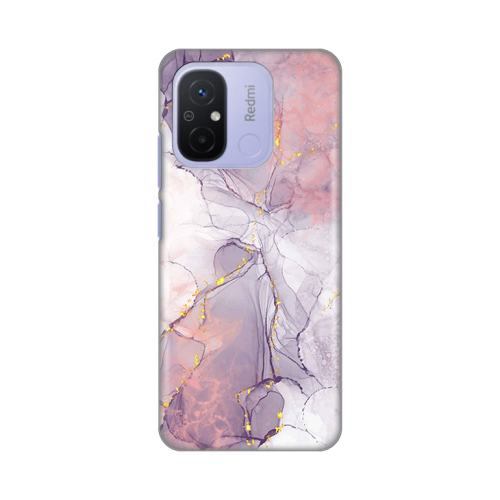 TORBICA SILIKONSKA PRINT ZA XIAOMI REDMI 12C PINK MARBLE