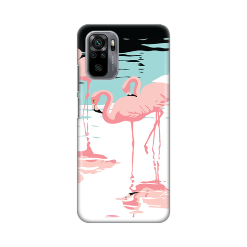 TORBICA SILIKONSKA PRINT ZA XIAOMI REDMI NOTE 10 4G/10S PINK FLAMINGOS