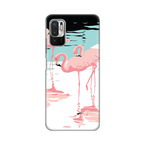 TORBICA SILIKONSKA PRINT ZA XIAOMI REDMI NOTE 10 5G PINK FLAMINGOS