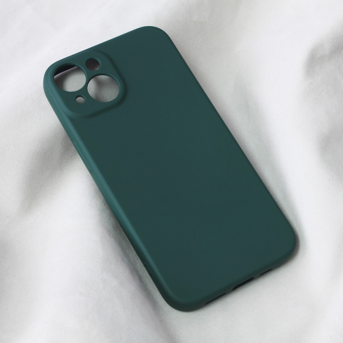 TORBICA TERACELL SOFT VELVET ZA IPHONE 14 6.1 TAMNO ZELENA