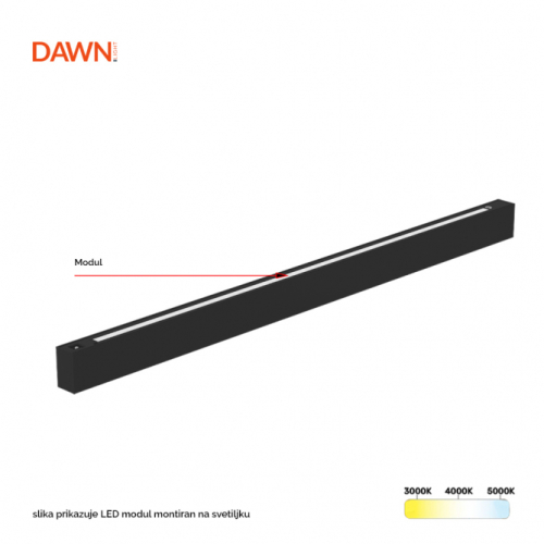 DAWN LED MODUL LT-T-020 1,2M CCT CRNA