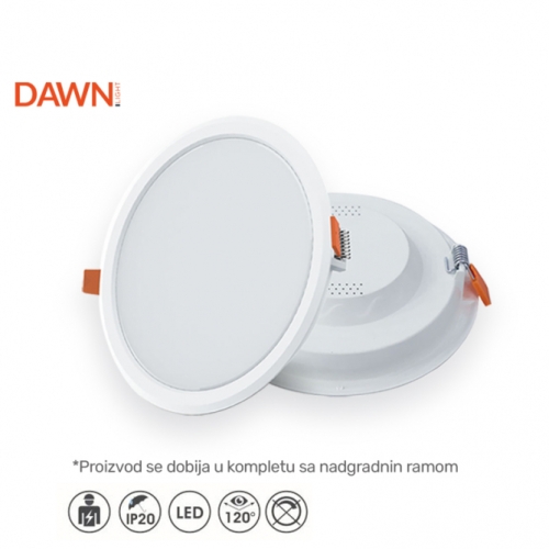 DAWN LED PANEL KNC1-18W 6500K 1620LM 120° IP20 / RAM