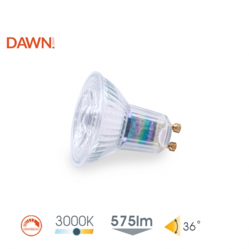 DAWN LED SIJALICA GU10 DIM. 8.3W 3000K PAR16 80 575LM 36° IP20