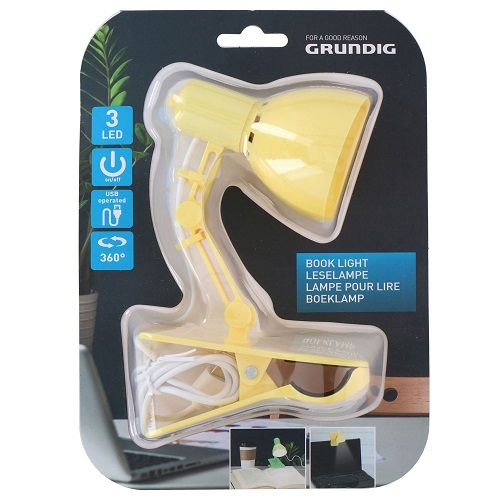 GRUNDIG LAMPA ZA KNJIGU 3LED YELLOW