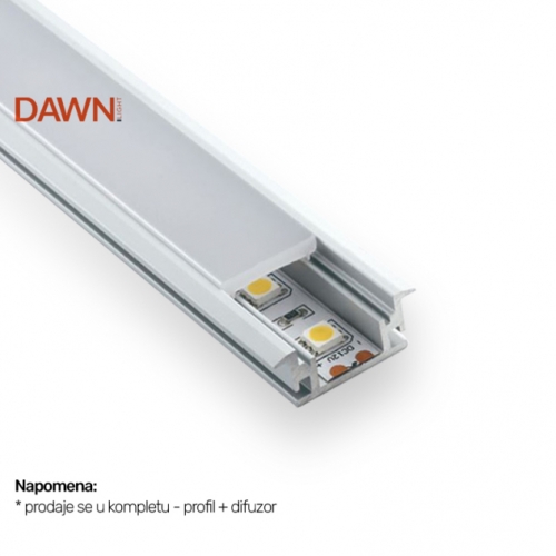 LED PROFIL LL-ALP033 IP67 KOMPLET