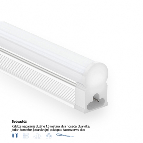 LED SVETILJKA KL T5 0,6M 12W 6500K SILVER