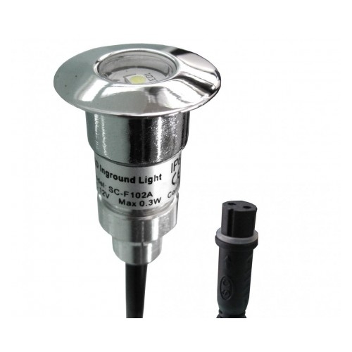 LED SVETILJKA SC-F102A PODNA 0,6W (4000-4500K) IP65 NIKL