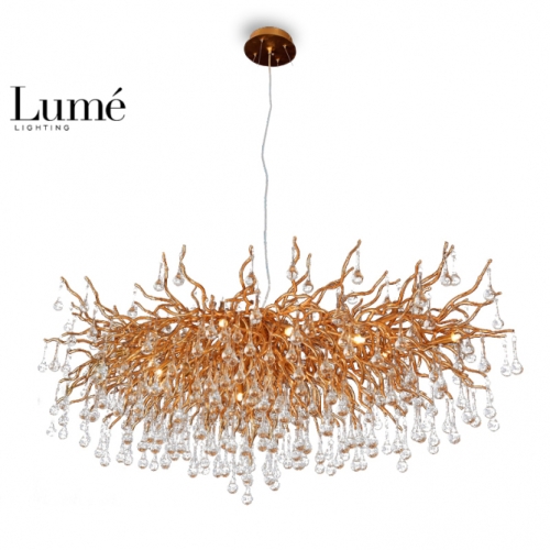 LUNA 169 LUSTER 15*G9 BRONZA