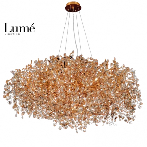 LUNA 202 LUSTER 18*G9 BRONZA (FI-120,H-70 CM)
