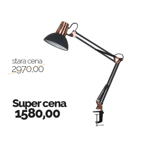 STONA LAMPA HN1054 BLACK+RED COOPER E27