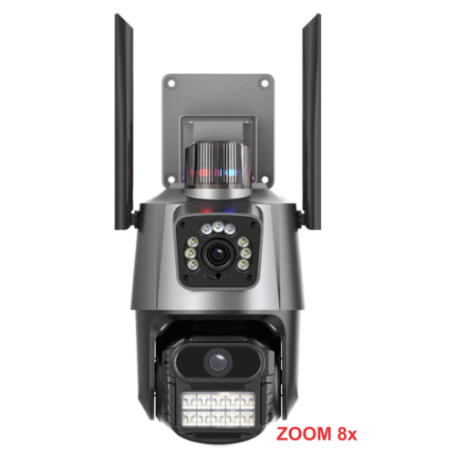 CAM-IP6MP-EP11-8X ZOOM GMB KAMERA 6 MPIX MICROSD ICSEE XMEYE PRO APP TWO-WAY VOICE PTZ IP66,2X3.6MM