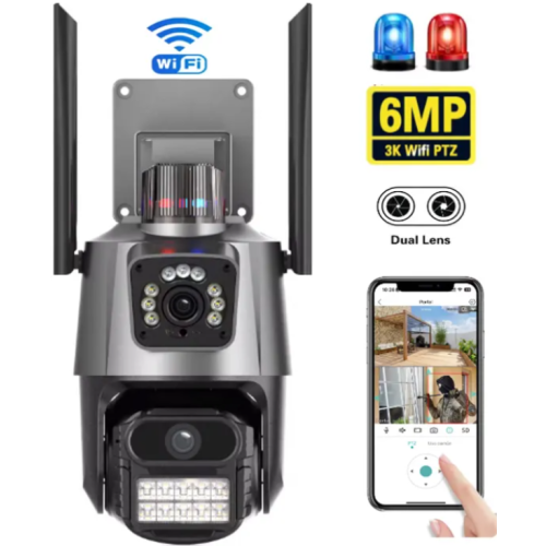 CAM-IP6MP-EP11-QQ GMB KAMERA 6 MPIX MICROSD ICSEE XMEYE APP TWO-WAY VOICE PTZ IP66, 2.8MM+3.6MM