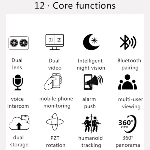CAM-IP6MP-Q3 *GMB PTZ KAMERA 6MPIX MICROSD ICSEE XMEYE TWO-WAY VOICE 2X3,6MM SIJALICNO GRLO E27 2195