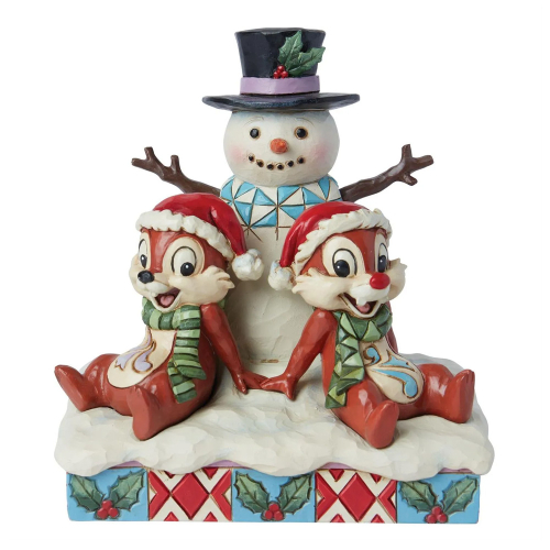 CHIP N DALE SNOWMAN FIGURINE