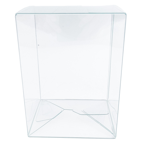 CLEAR 4'' POP PROTECTOR WITH FILM ON IT WITH SOFT CREASE LINE AND AUTOMATIC BOT LOCK