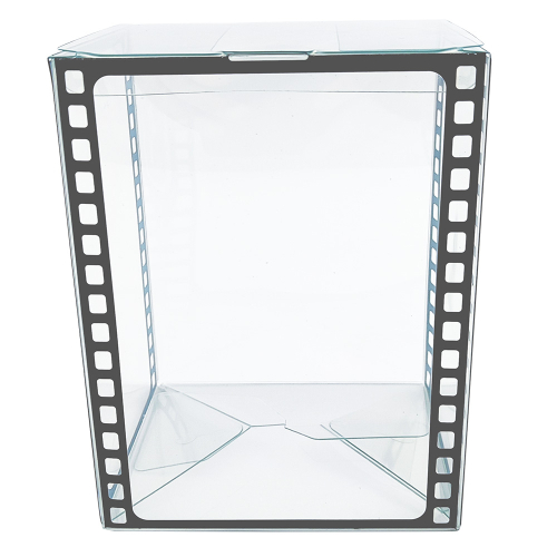CLEAR MOVIE VERSION 4'' POP PROTECTOR WITH FILM ON IT WITH SOFT CREASE LINE AND AUTOMATIC BOT LOCK