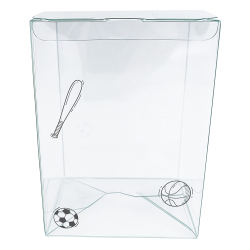 CLEAR SPORT VERSION 4'' POP PROTECTOR WITH FILM ON IT WITH SOFT CREASE LINE AND AUTOMATIC BOT LOCK