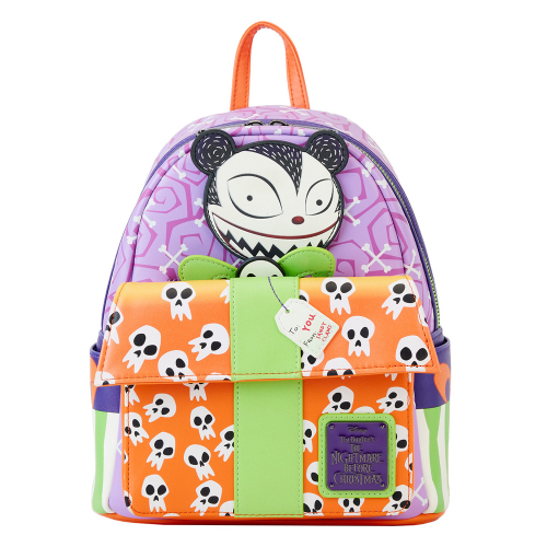 DISNEY NIGHTMARE BEFORE CHRISTMAS SCARY TEDDY PRESENT MINI BACKPACK