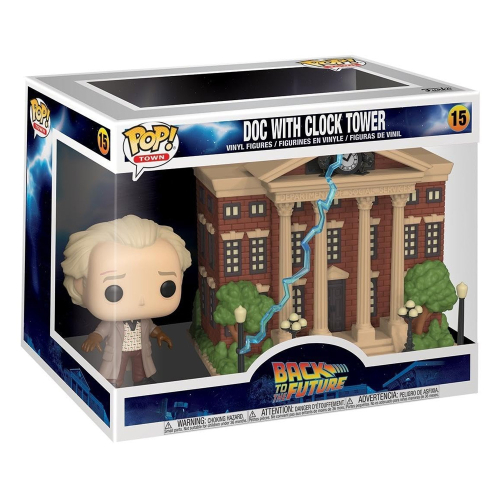 FUNKO POP! TOWN: BACK TO THE FUTURE - DOC W/CLOCK TOWER